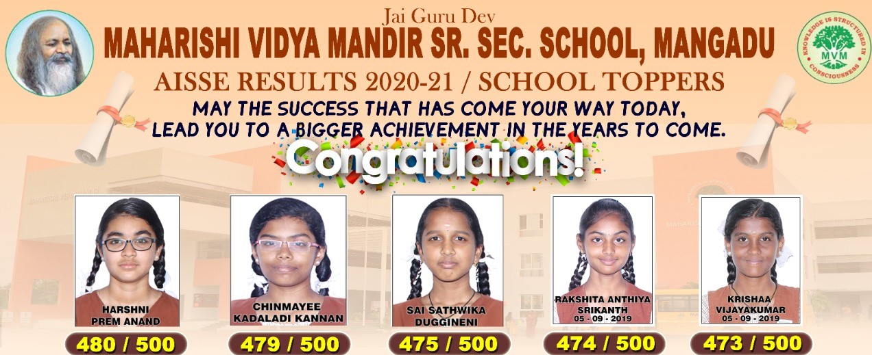 Maharishi Vidya Mandir, Mangadu
